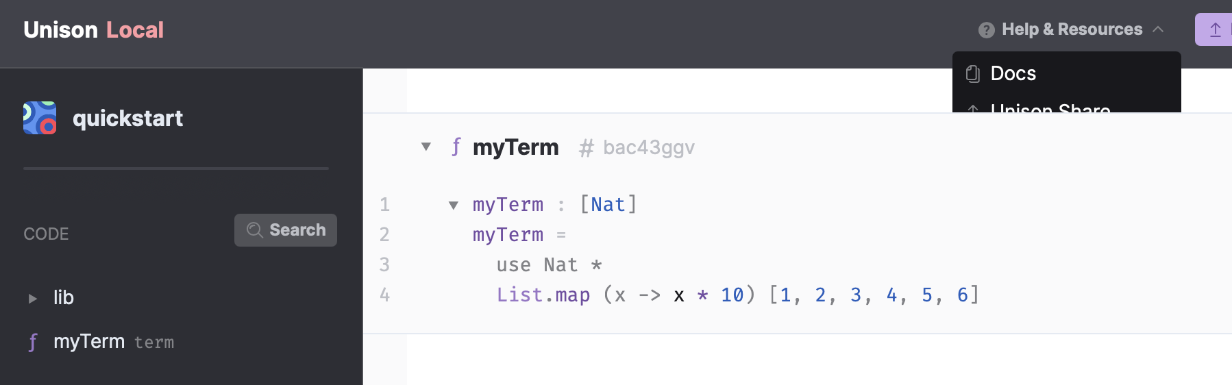 Help & Resources menu is obscured by content panes · Issue #1 · unisonweb/unison-local-ui · GitHub