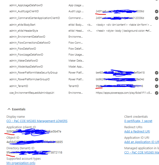 [CoE Starter Kit - COE new updates - help setting up new audit logs ...