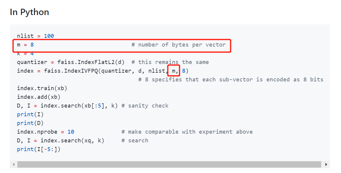 the wiki error about the use of PQ · Issue #823 · facebookresearch/faiss · GitHub