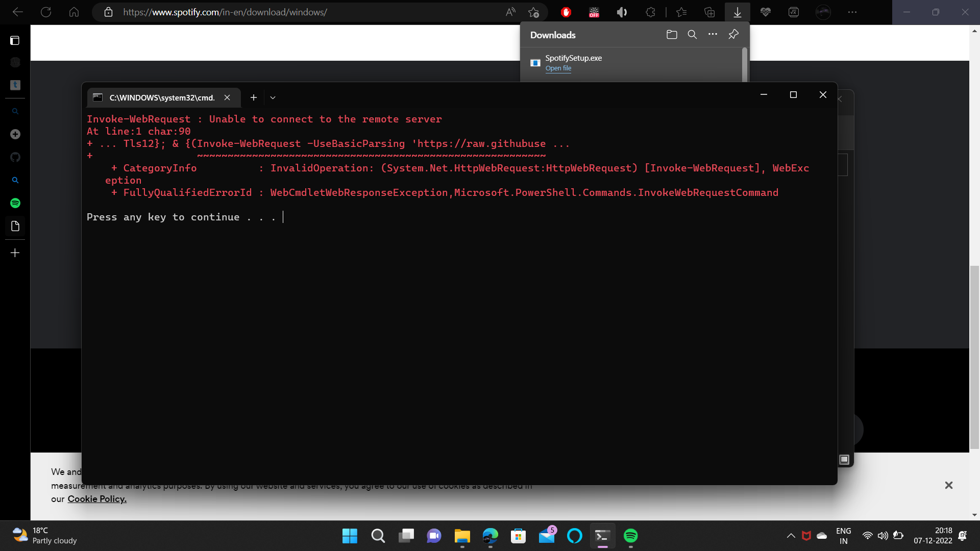 SPOT INTALLATION ERROR · Issue #245 · SpotX-Official/SpotX · GitHub