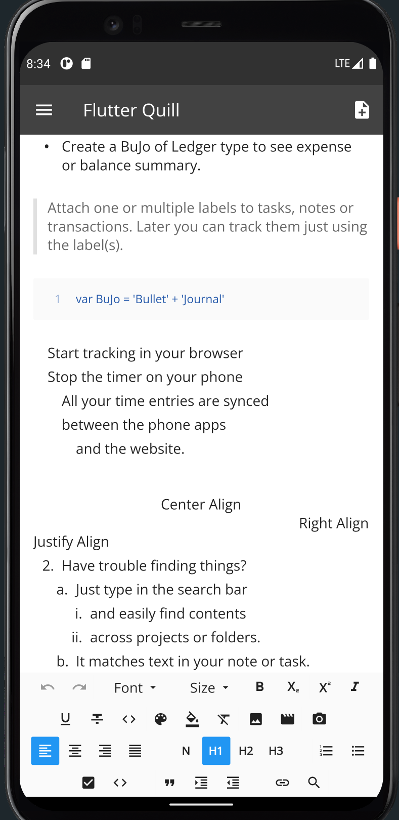 [mobile] Custom Text Style Of [lists] Does Not Work · Issue 1206 · Singerdmx Flutter Quill · Github
