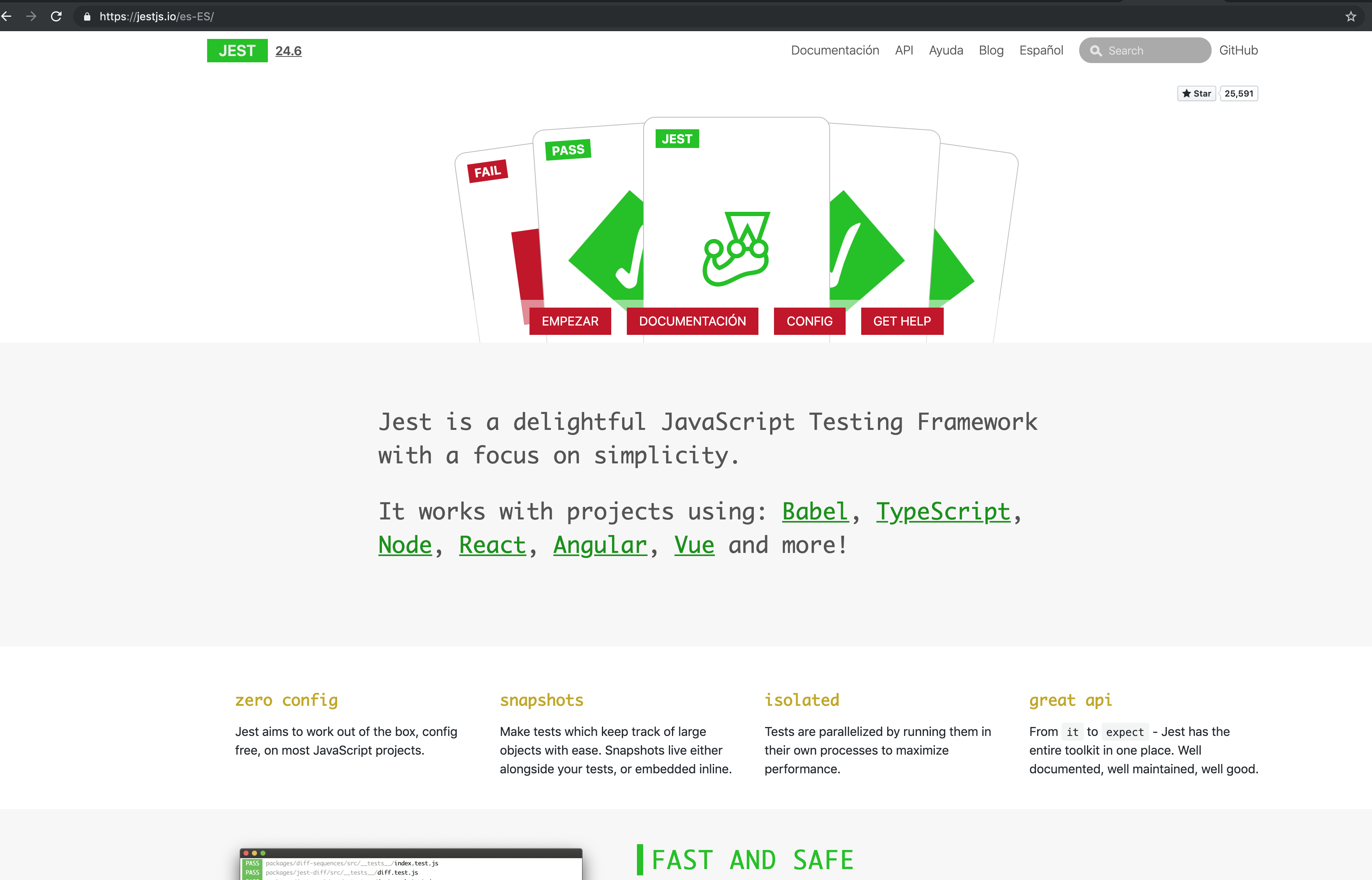 Website: Some Spanish translations are missing · Issue #8489 · jestjs/jest · GitHub