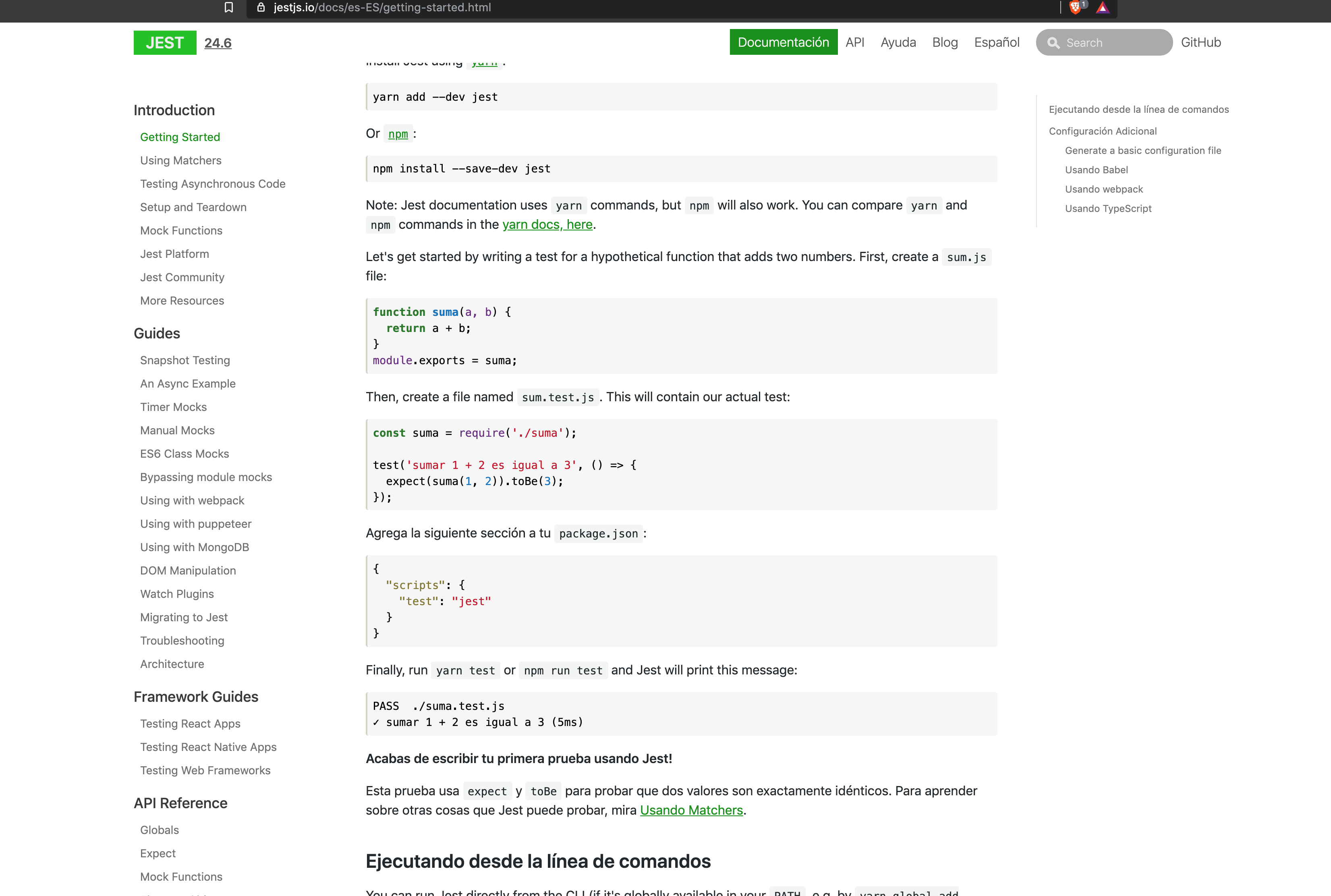 Website: Some Spanish translations are missing · Issue #8489 · jestjs/jest · GitHub