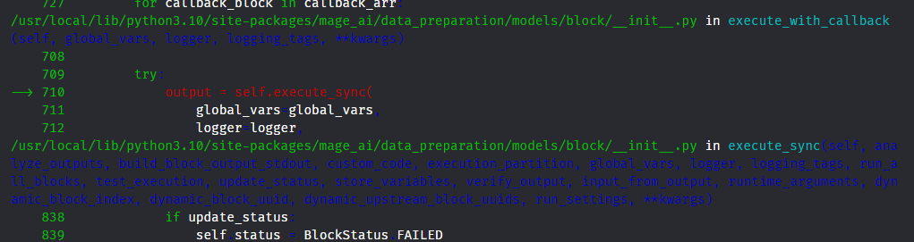 Is there anyway to change the word color in traceback? · Issue #2905 · mage-ai/mage-ai · GitHub