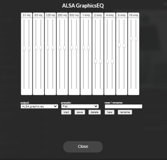 Simple gui for ALSA graphic eq · Issue #428 · moode-player/moode · GitHub