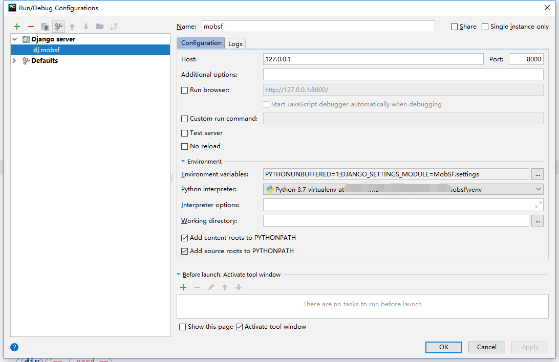 Window10 use pycharm local debug can not load static web resources · Issue #1220 · MobSF/Mobile ...