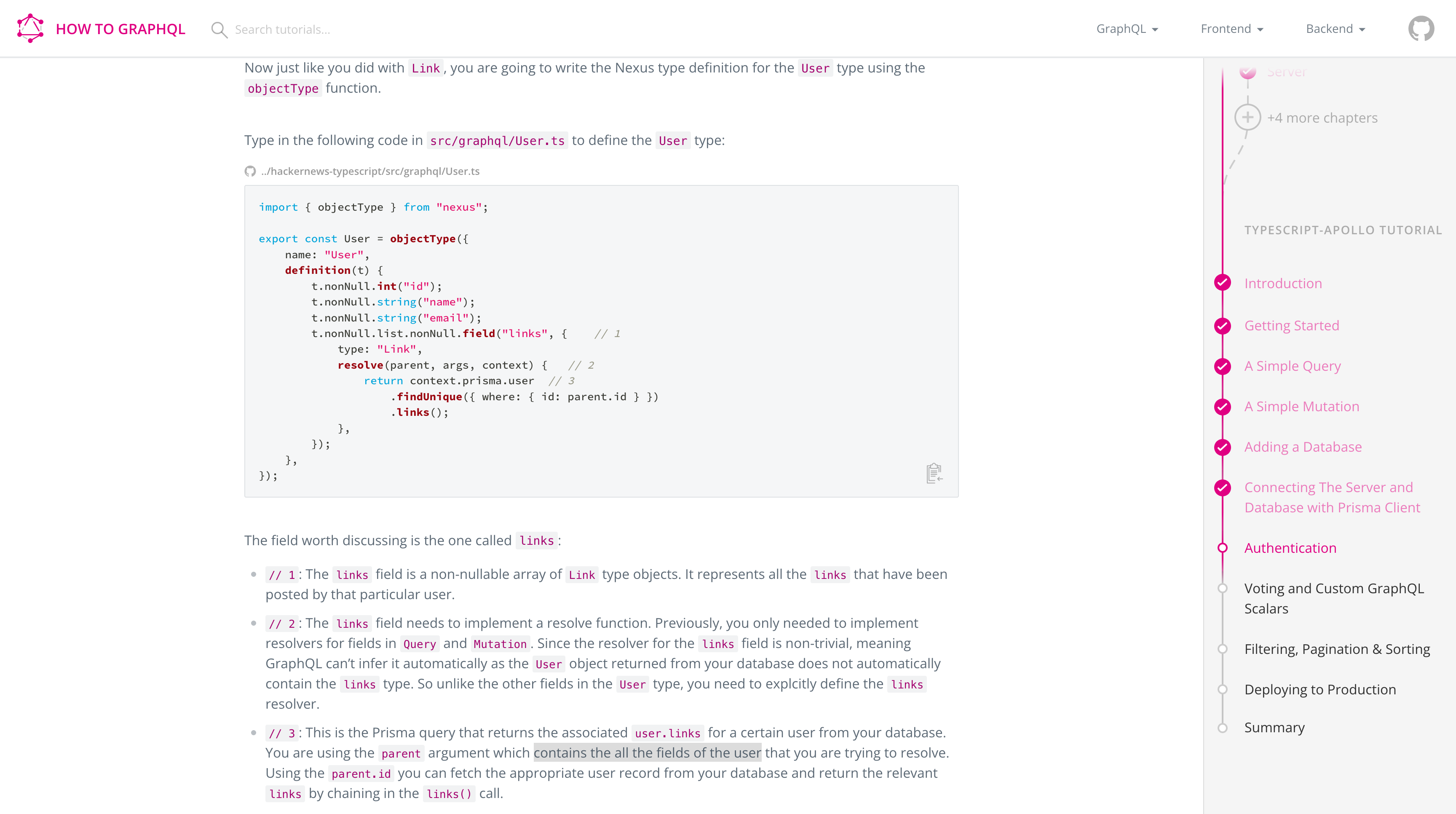 Typo in the Authentication section · Issue #1445 · howtographql/howtographql · GitHub