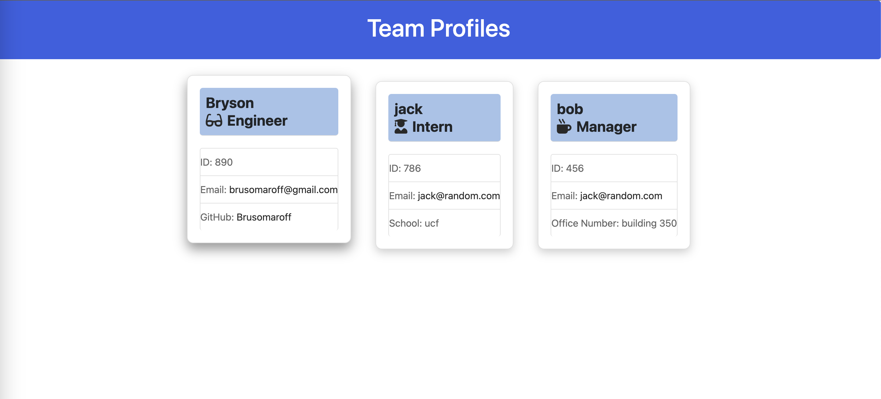 GitHub - Brusomaroff/Team-Profile-Generator