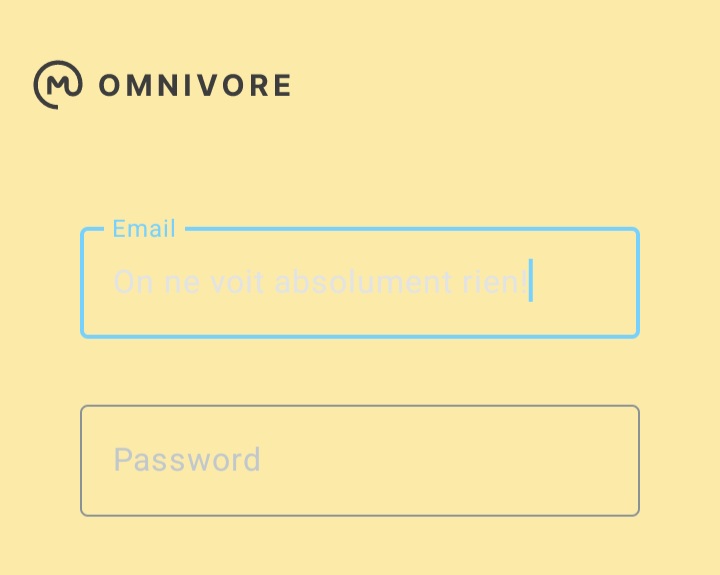 [enhancement] Contrast Color On Login Page Ui Android App · Issue