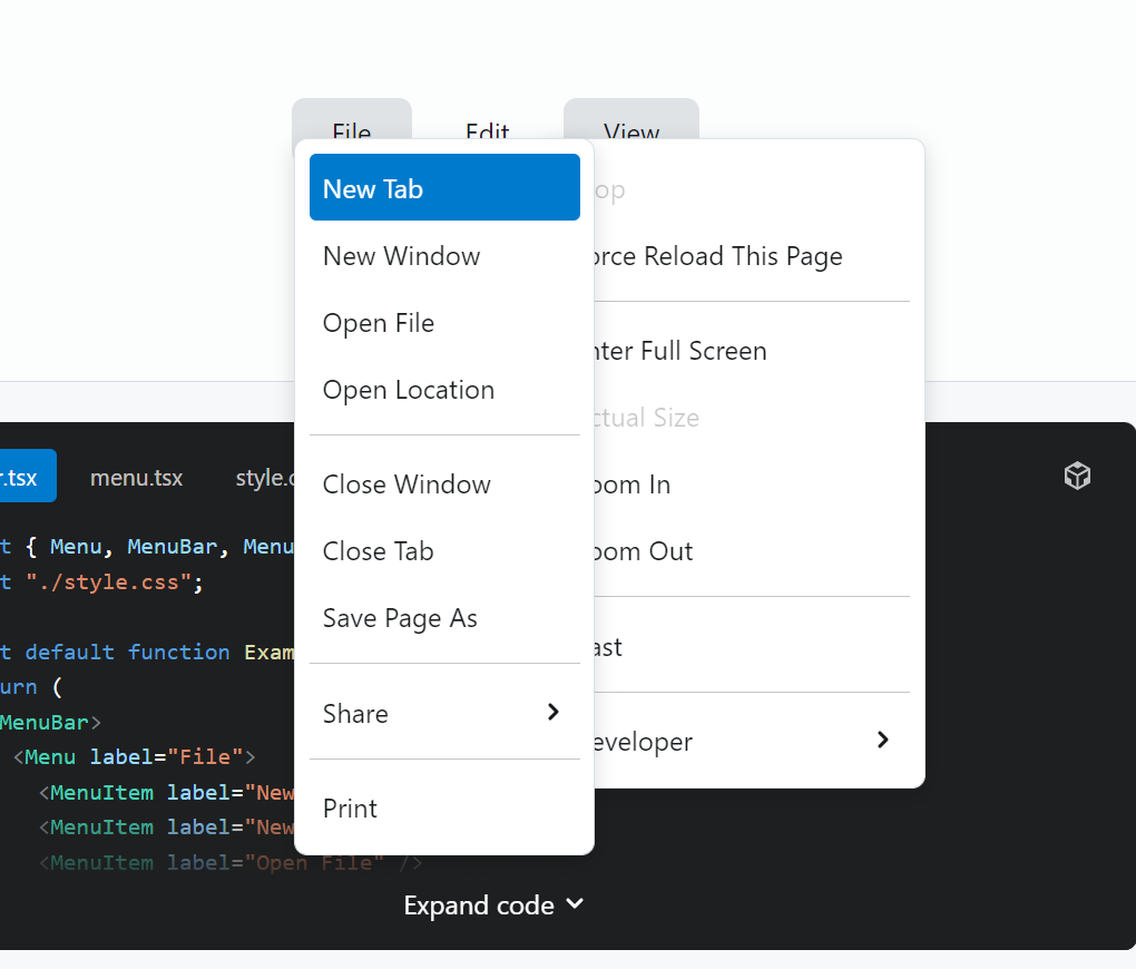 On Demo Page - Quick mouse will cause overlap of menus · Issue #1091 · ariakit/ariakit · GitHub