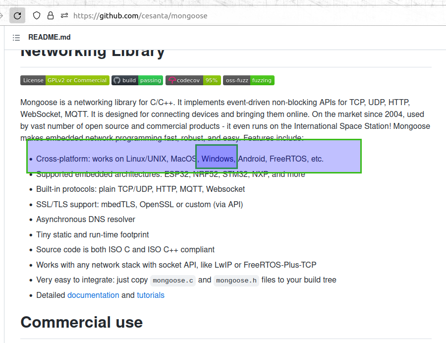 Any plane to support MG_ARCH_WIN64? · Issue #1541 · cesanta/mongoose · GitHub