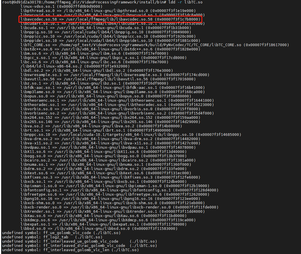 undefined symbol: ff_ue_golomb_vlc_code · Issue #150 · NVIDIA/VideoProcessingFramework · GitHub