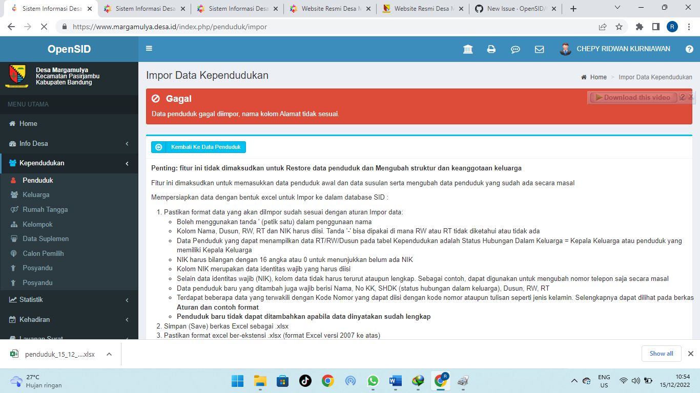 Bug/error: · Issue #6122 · OpenSID/OpenSID · GitHub