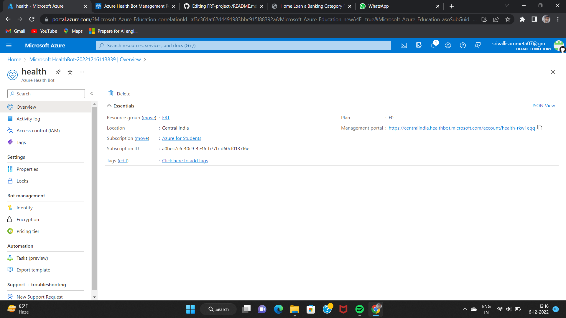 GitHub - srivalli07/FRT-project-