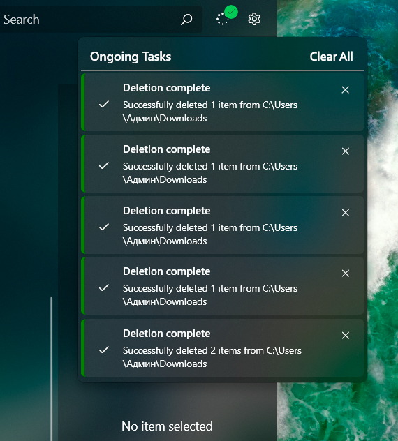 Add "Clear All" to "Ongoing tasks" tab · Issue #6787 · files-community ...