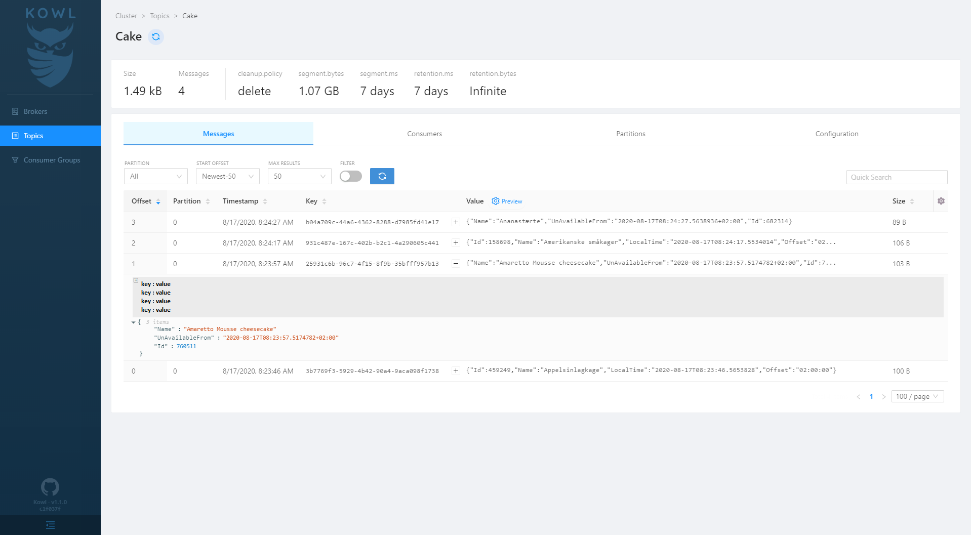 Record header support · Issue #108 · redpanda-data/console · GitHub