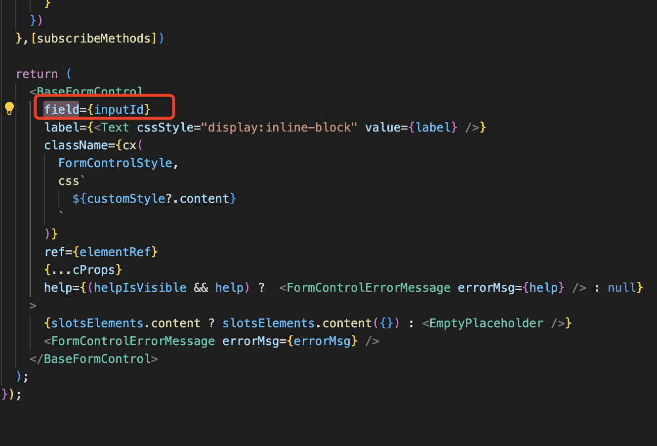 FormControl组件添加field属性渲染时会丢失 · Issue #684 · smartxworks/sunmao-ui · GitHub