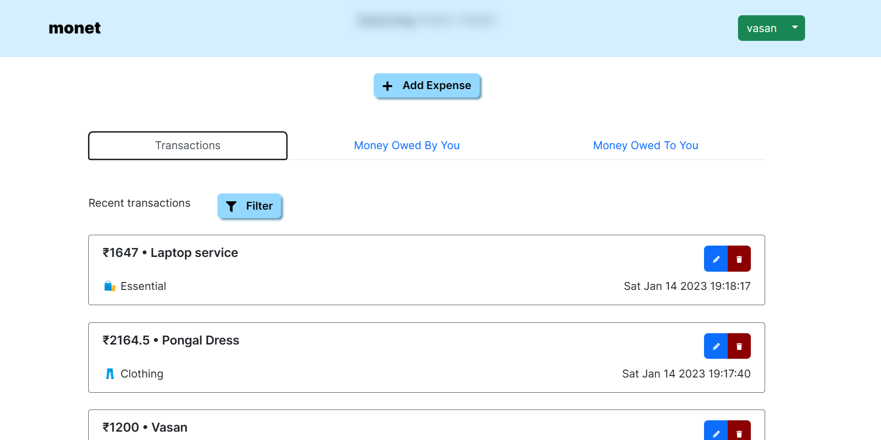 GitHub - keerthivasansa/money-tracker: Money Tracker Assignment for ...