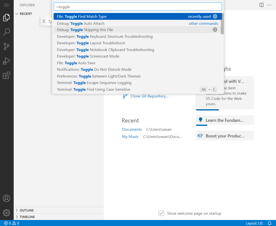Associate a keyboard shortcut with the new "Fuzzy Match" toggle button ...