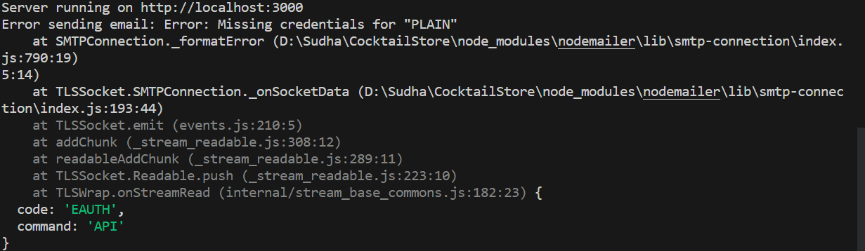 Error sending email: Error: Invalid login: 535-5.7.8 Username and Password not accepted · Issue ...