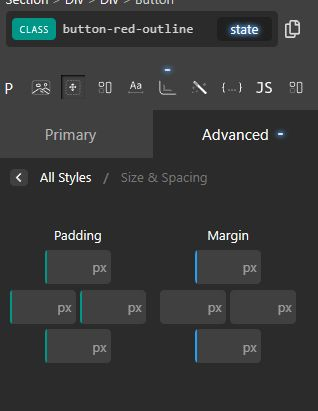 Using button colors on a class from editor adds unwanted padding and broken css property to the ...