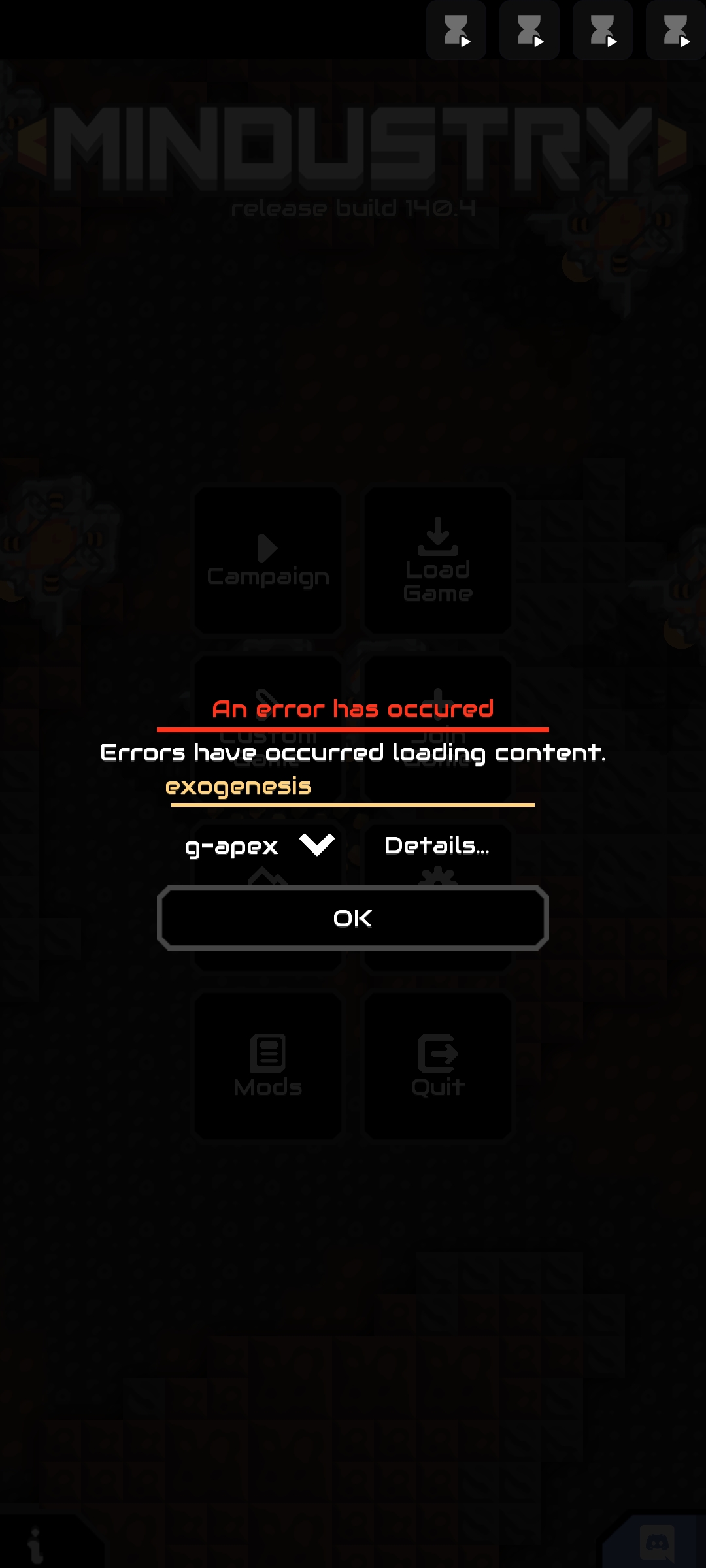 Some kind of error · Issue #109 · AureusStratus/ExoGenesis · GitHub