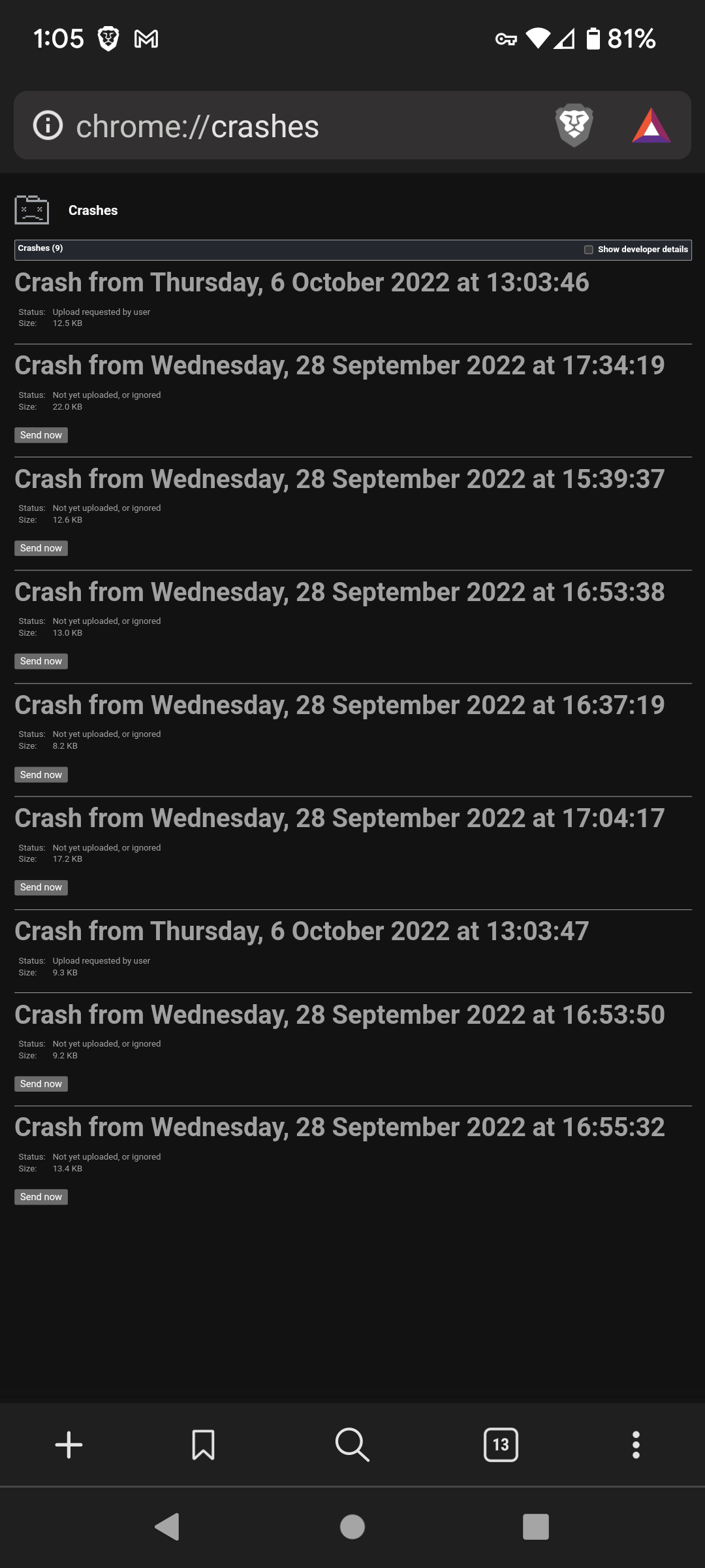 Crash Reports Are Not Getting Through In Some Cases · Issue 25842 · Bravebrave Browser · Github