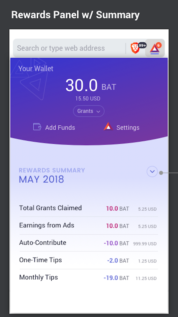 BR Panel should show Rewards settings instead of settings · Issue #7483 ...