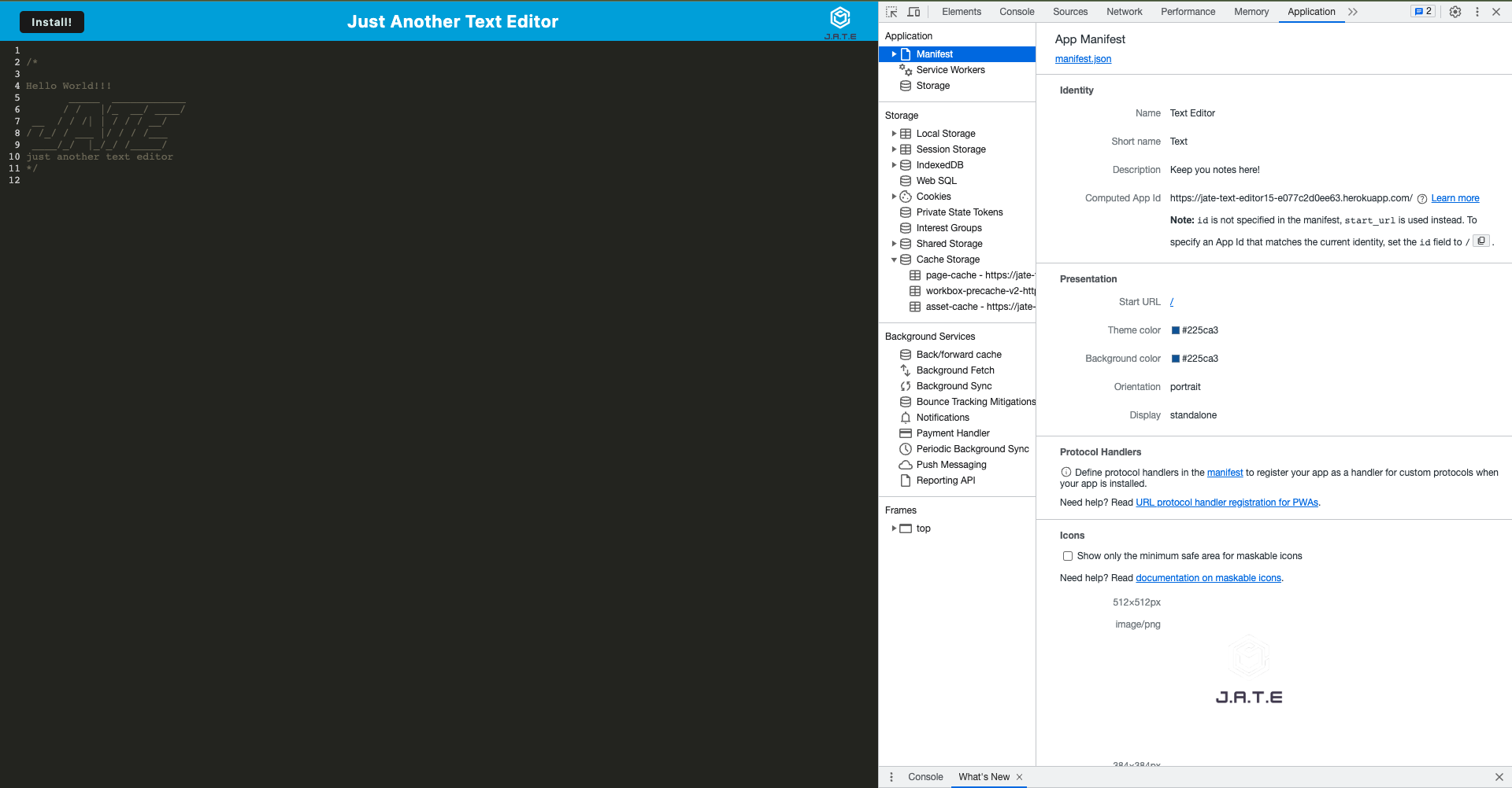 GitHub - rmessett15/PWA-Text-Editor: Week-19 Challenge (PWA): A downloadable progressive web ...