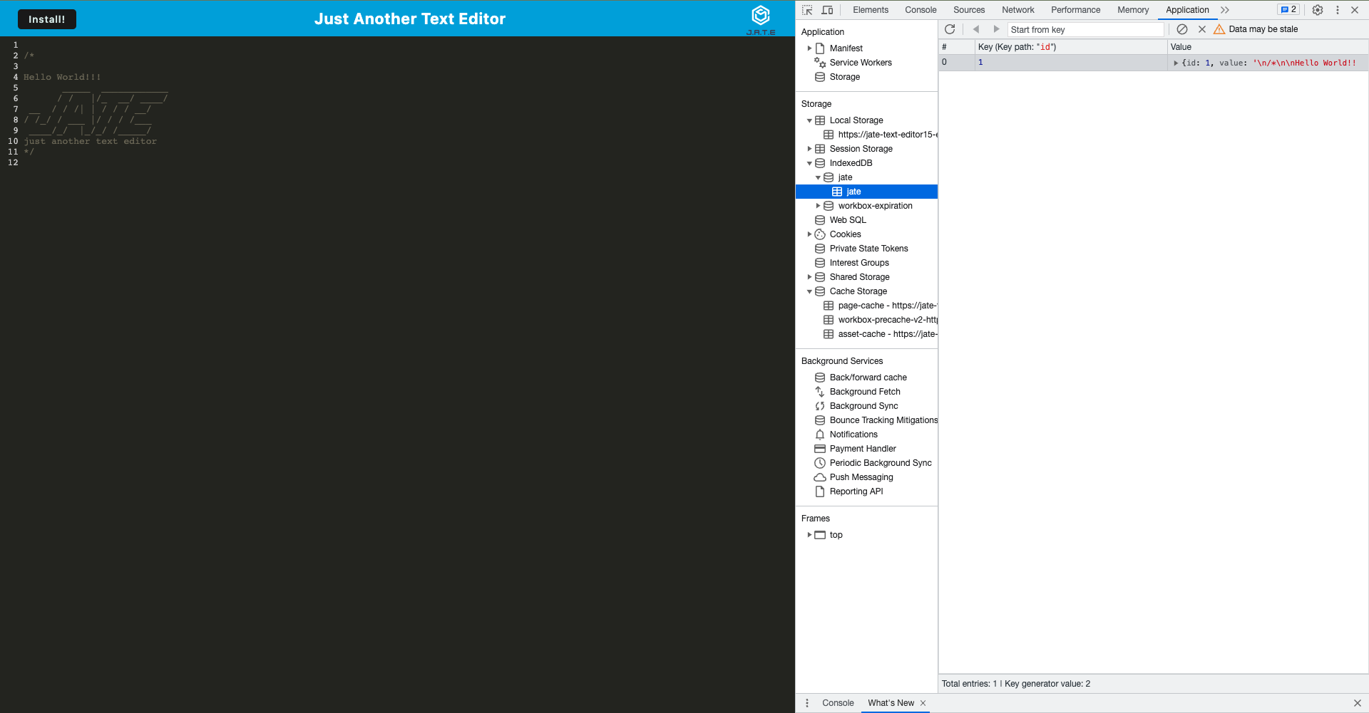 GitHub - rmessett15/PWA-Text-Editor: Week-19 Challenge (PWA): A downloadable progressive web ...