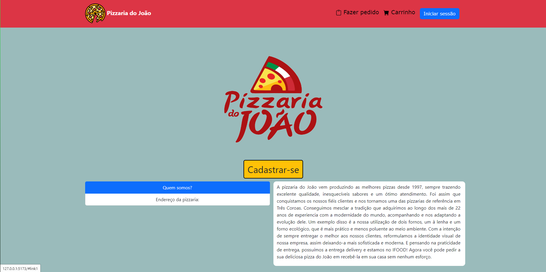 GitHub - Dev-Leonardo-Wolff/PizzariaReact: Site de pizzaria usando React.js com bootstrap e ...