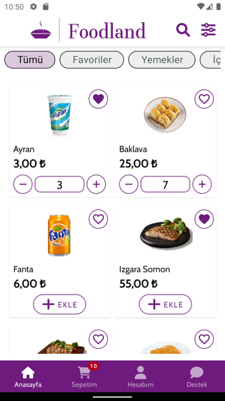 GitHub - YnsDlbr/FoodLand: Android food ordering app