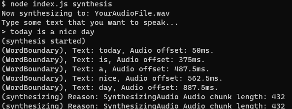 How to use WordBoundary with stream or audio file output · Issue #377 · microsoft/cognitive ...