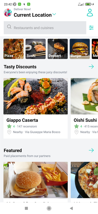 Github Peppemig Deliveroo Rnative Springb Mongodb Deliveroo Clone Using React Native Spring