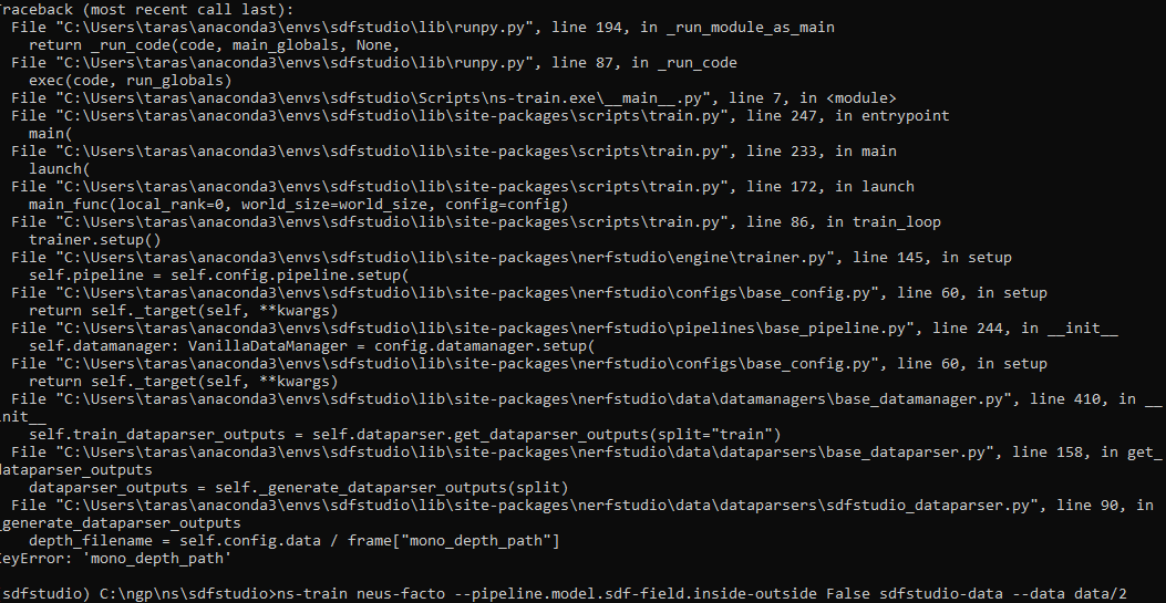 Providing your own data. · Issue #2 · autonomousvision/sdfstudio · GitHub