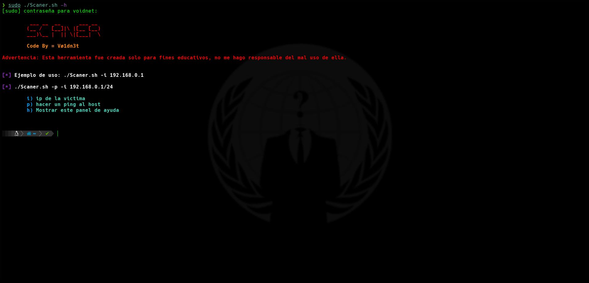 Github Voidnet01scanner Un Script En Bash Que Automatiza Un Escaneo Con Nmap Y Realiza Un