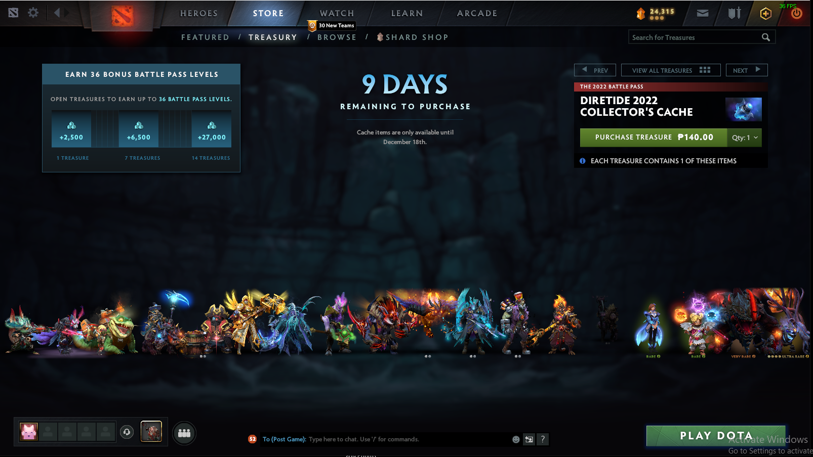 Purchasing Cache 2022 did not give me battle pass points · Issue #5877 · ValveSoftware/Dota2 ...