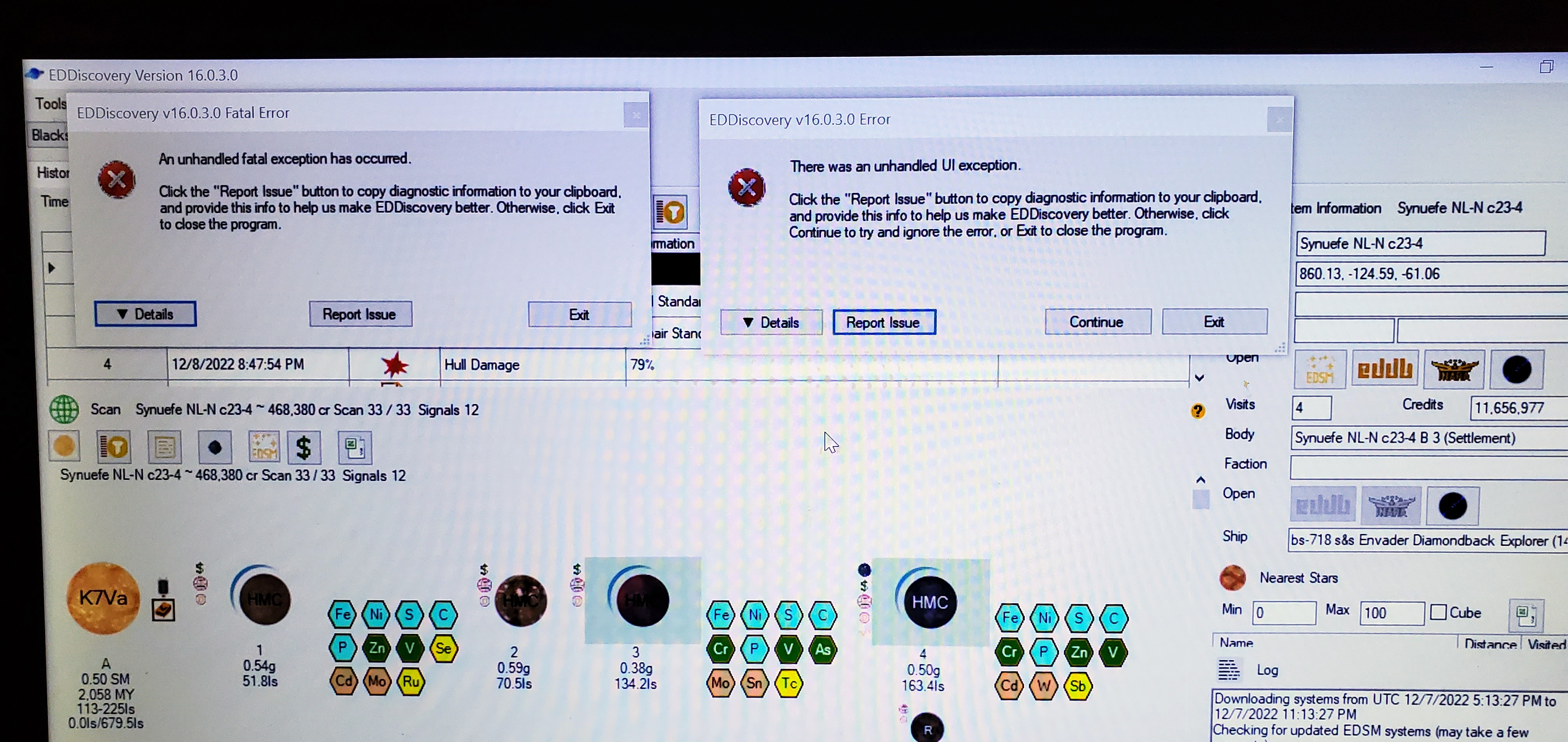 Unhandled UI exception Upon Opening · Issue #3358 · EDDiscovery/EDDiscovery · GitHub