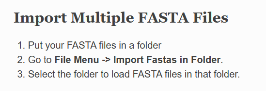 Help Import Multiple Fasta Files · Issue 29 · Lmdukrait · Github
