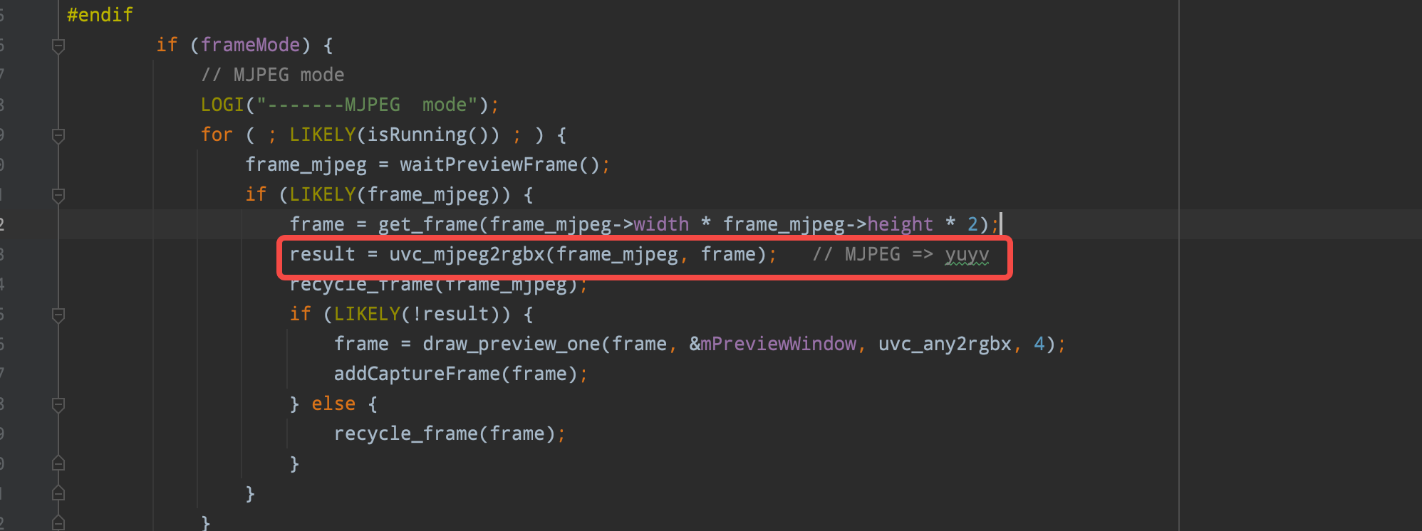 uvc_mjpeg2rgbx crash · Issue #616 · jiangdongguo/AndroidUSBCamera · GitHub
