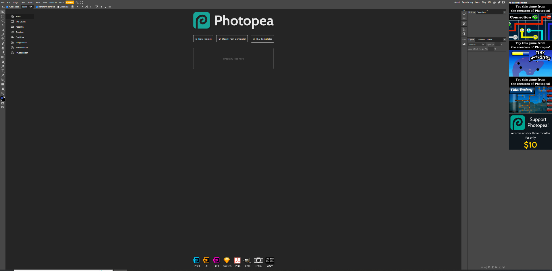 PhotoPea is fully zoomed out · Issue #5167 · photopea/photopea · GitHub