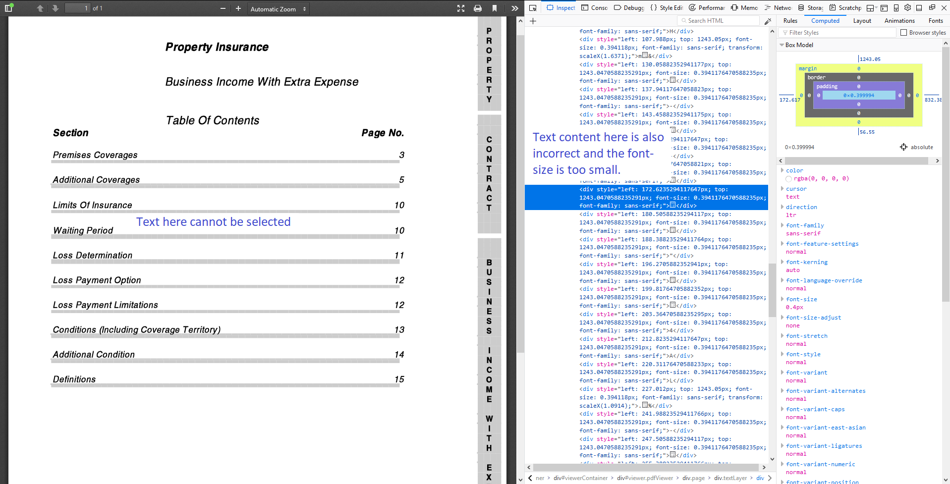 Content Messed Up In The Textlayer Div · Issue 9655 · Mozillapdfjs · Github
