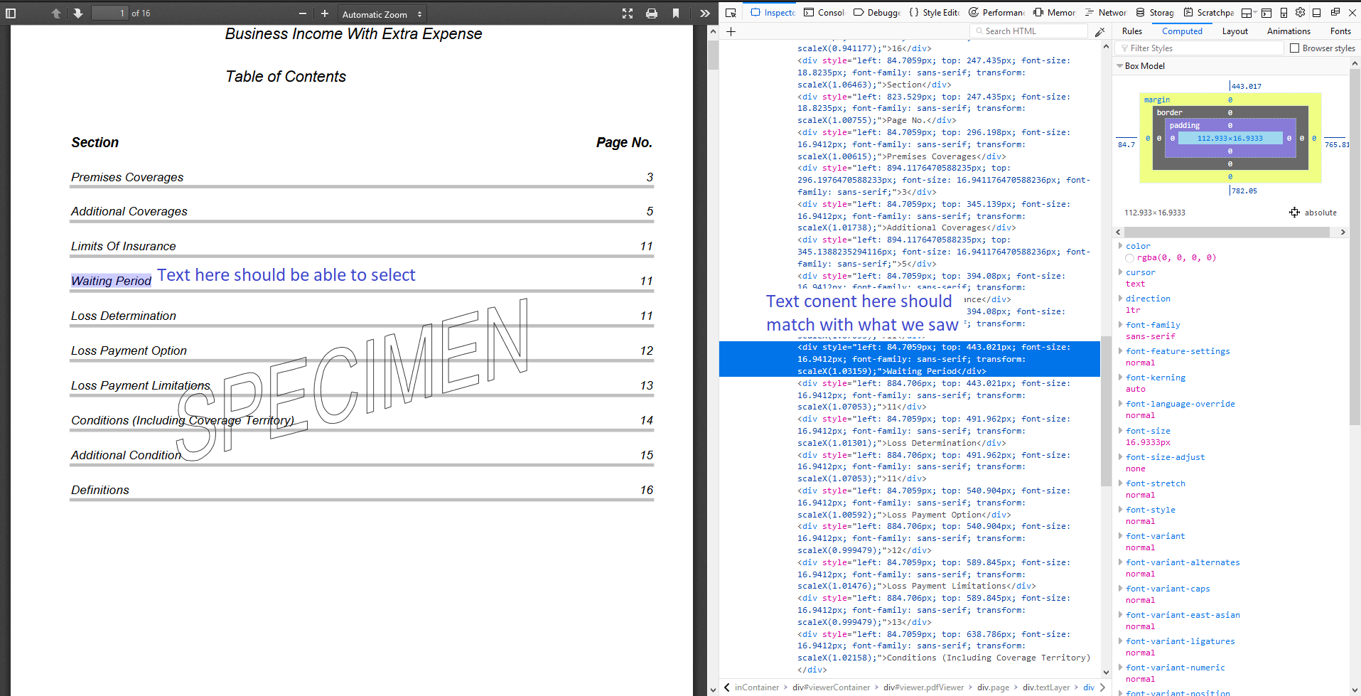 Content Messed Up In The Textlayer Div · Issue 9655 · Mozillapdfjs · Github