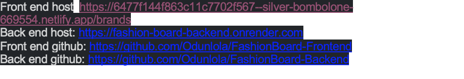 GitHub - Odunlola/FashionBoard-Frontend