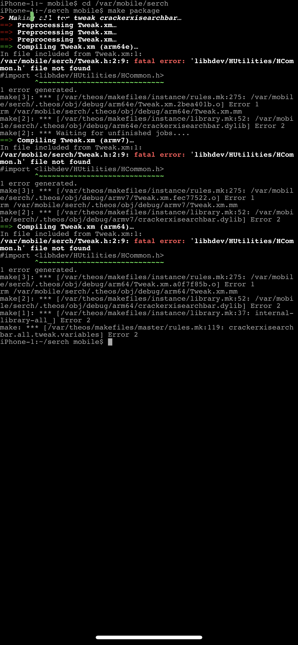 I try make package and i have this error · Issue #695 · theos/theos · GitHub