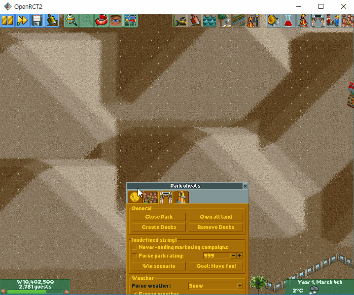 Windows cause issues with snow drawing · Issue #12940 · OpenRCT2/OpenRCT2 · GitHub