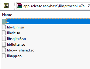 libflutter.so is not included in the "armeabi-v7a" folder when other "armeabi-v7a" libraries are ...