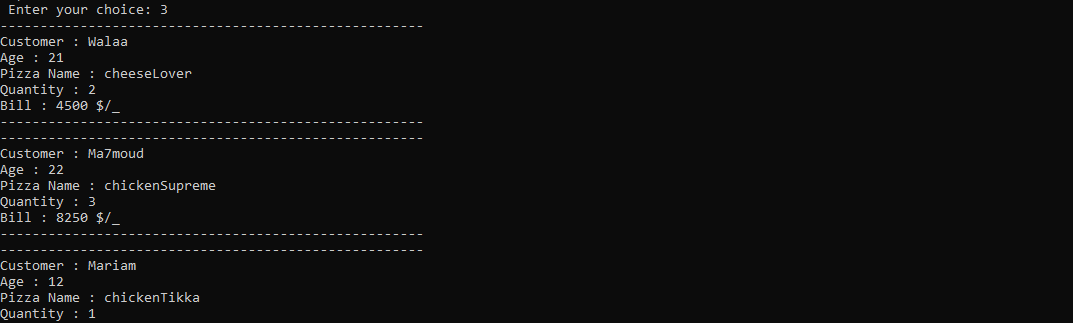 GitHub - WalaaAbdElhady/PizzaHutOrderingSystem: Console application developed using Linked-List ...