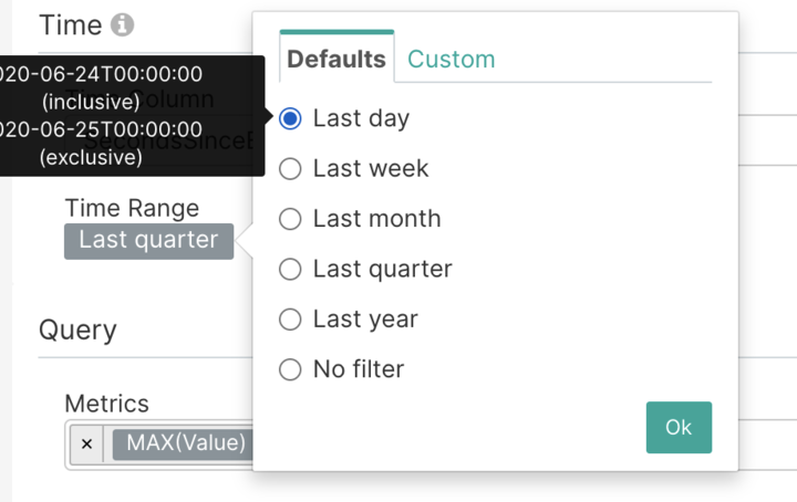 Support More Realtime Options In Time Range Filter · Issue 10167 · Apachesuperset · Github 