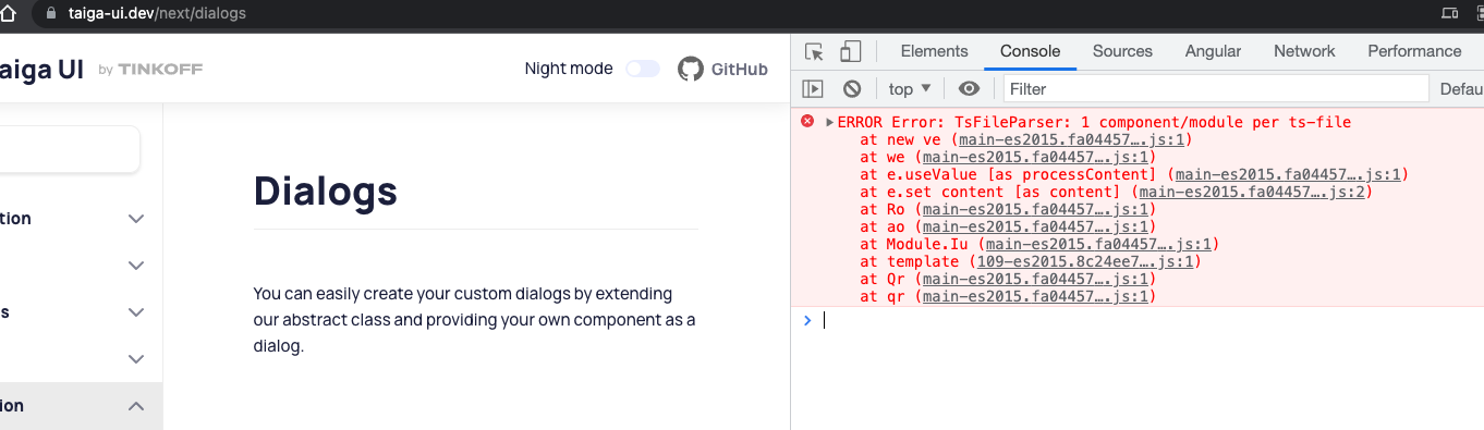 🐞 - TsFileParser: 1 component/module per ts-file · Issue #852 · taiga-family/taiga-ui · GitHub